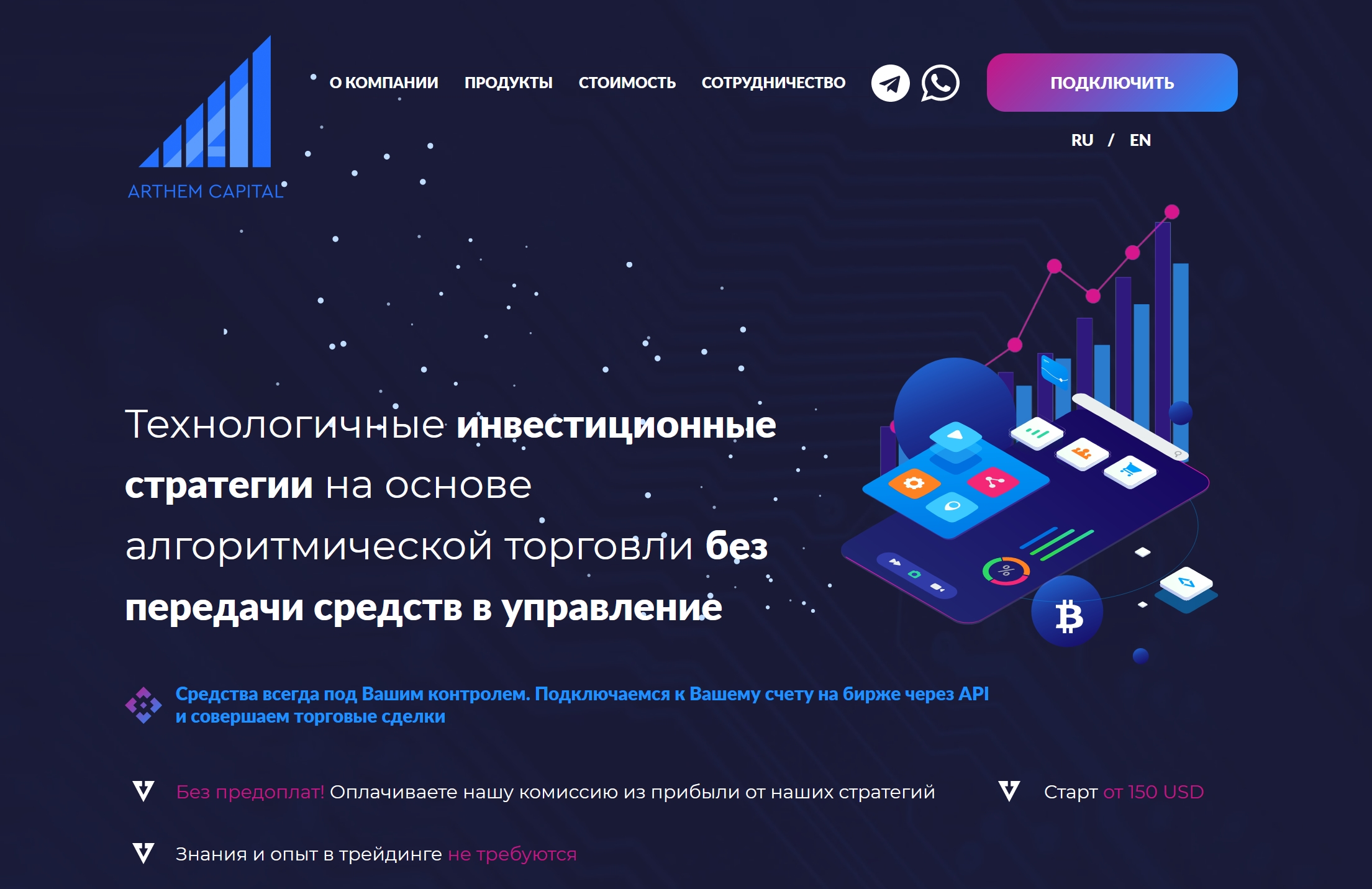 Arthem Capital – Услуги автоматизированного трейдинга